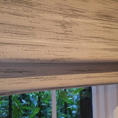 Custom Grass Cloth / Woven Wood Roman Shades